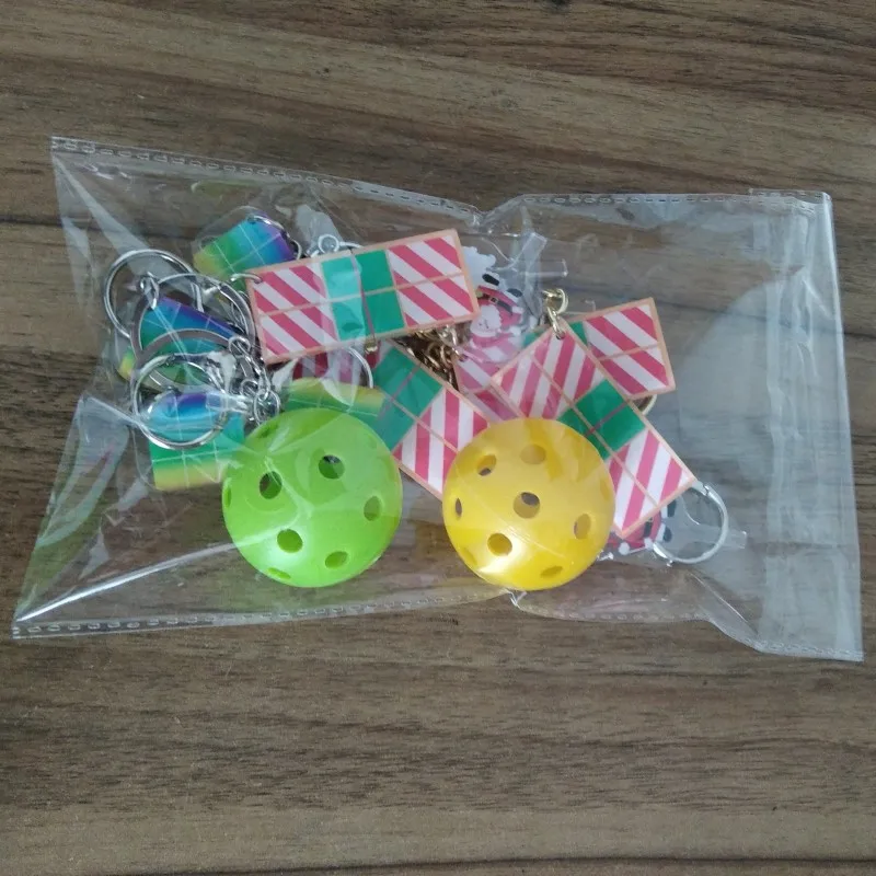Custom Pickleball Gift Innovative Little Keychains Pickleball Paddle ...
