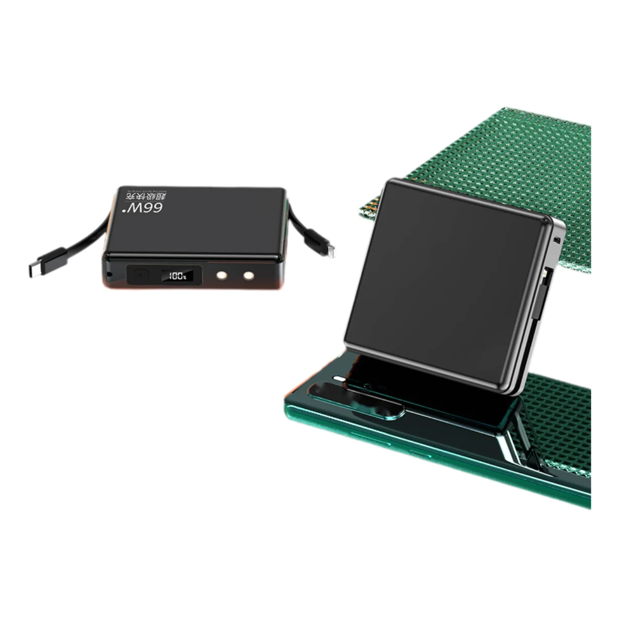 Power Bank 10000mah 2024 Digital Display Portable Battery External ...