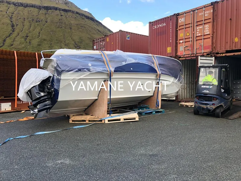 8.5m New Ice Blue Fiberglass Fishing Boat With Ce Certification - Buy ...