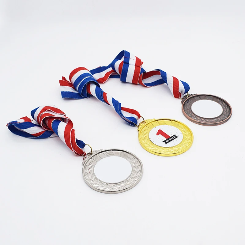 Custom Gold Silver Bronze Medals - Sublimation Blanks