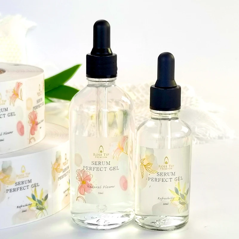 Custom Bottle Label Printing - Adhesive Stickers for Cosmetics