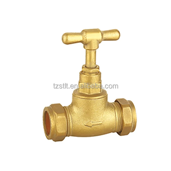Brass BS1010 15mm-28mm Stop Cock Valve - Reliable & Durable