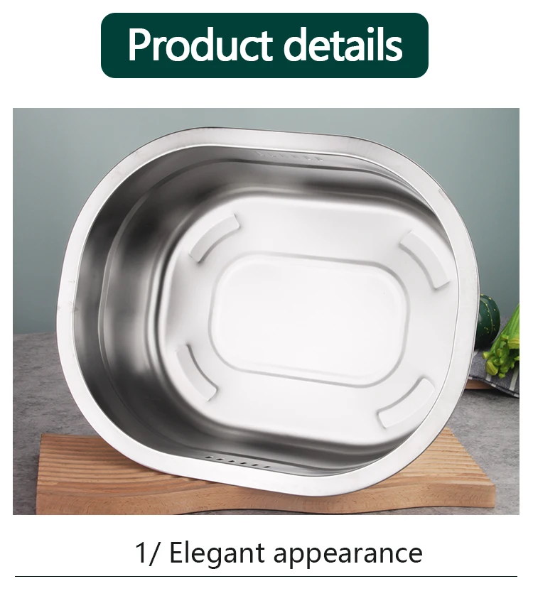 Hongyuan Multi-Purpose Stainless Steel Washing Bowl for Sink Wash ...