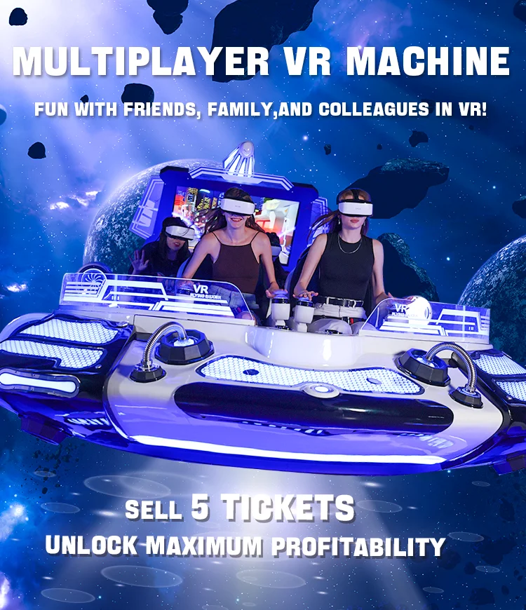 Vart 5 Seats Multiplayer Vr 9d Chair Virtual Arcade Game Machine 360 ...