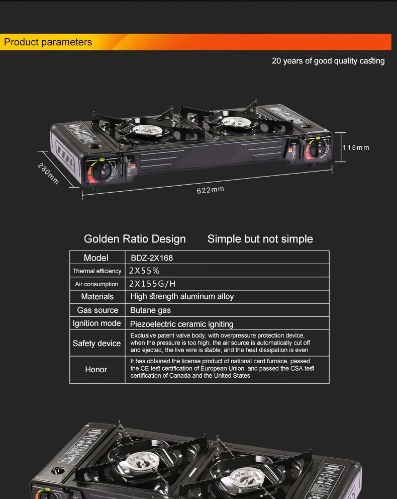 High Quality Outdoor Camp Portable Butane Gas Cooktops Modern-styled ...