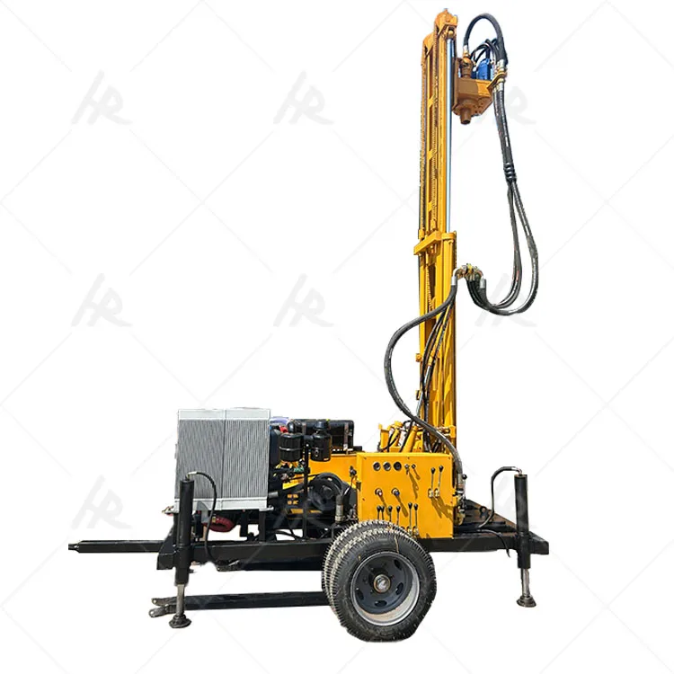 78kw Power 200m Pneumatic Drilling Rig Portable Rotary Hydraulic ...