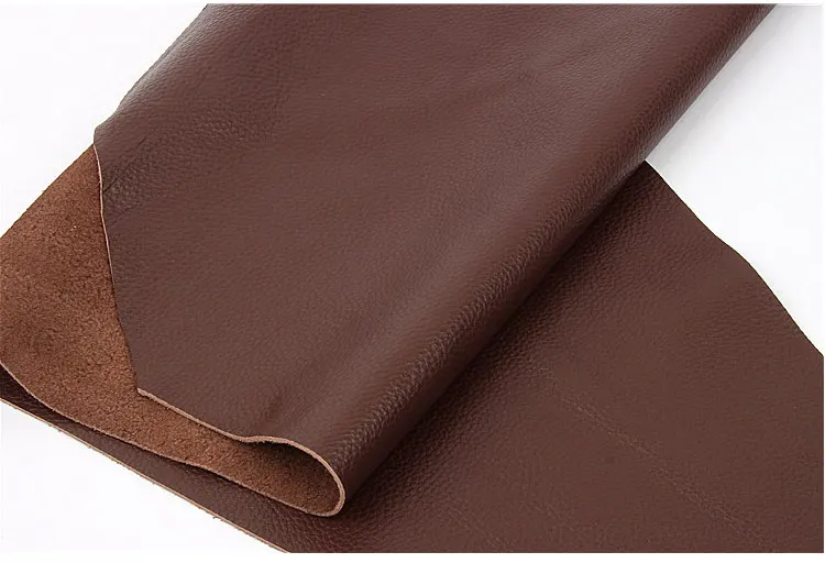 1.5mm Thickness Soft Tanned Lychee Pattern Cow Leather Piece for Making ...