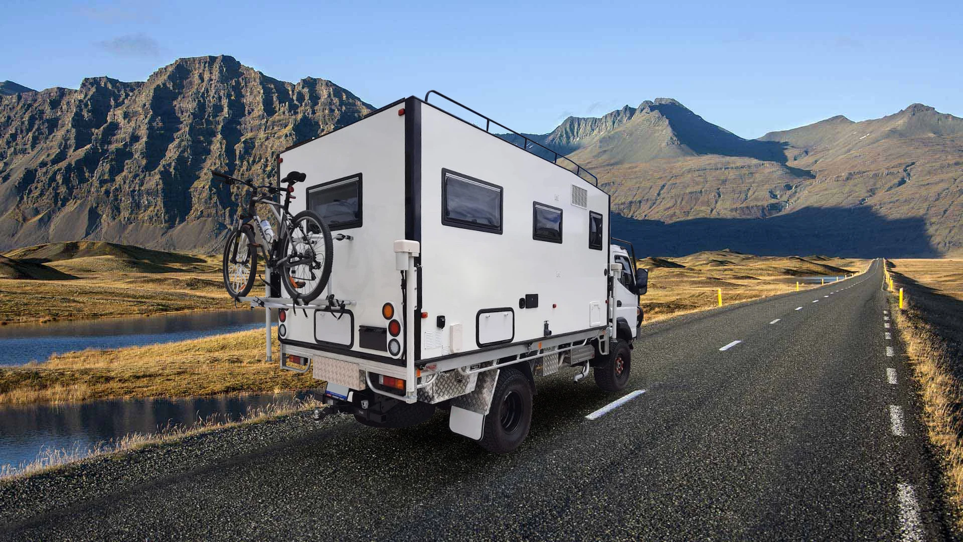 Ecocampor 4x4 Pop up Slide on Fiberglass Truck Bed Camper