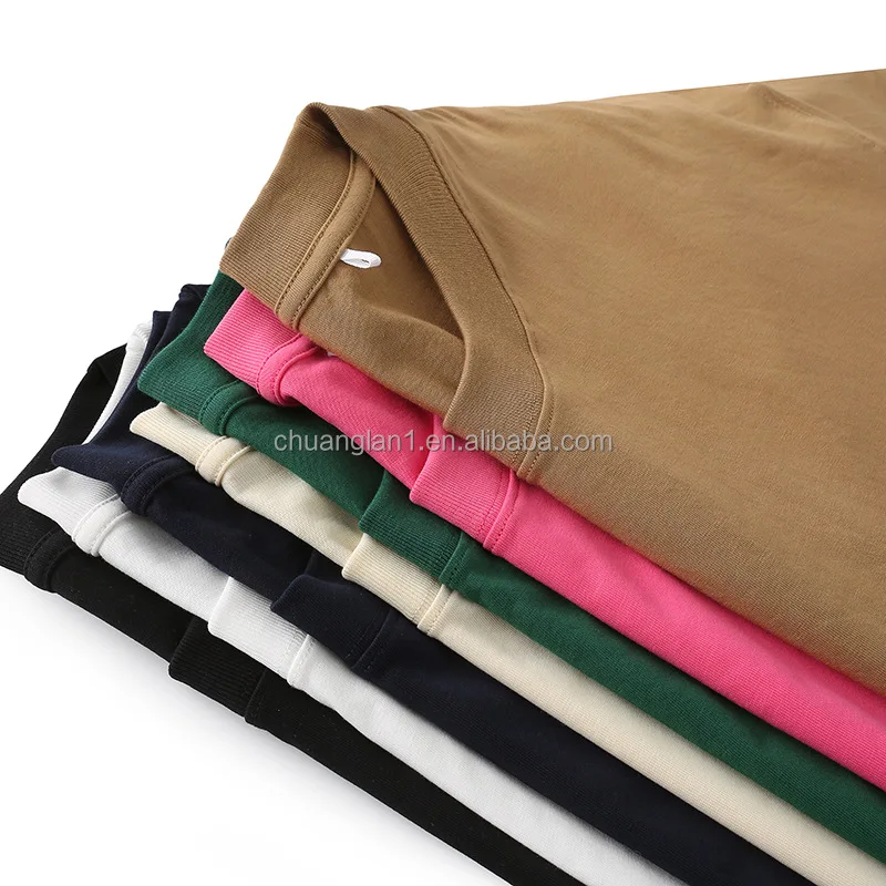 260gsm T-shirt Crew Neck Heavy Cotton T Shirt Oversized Unisex Dtg ...