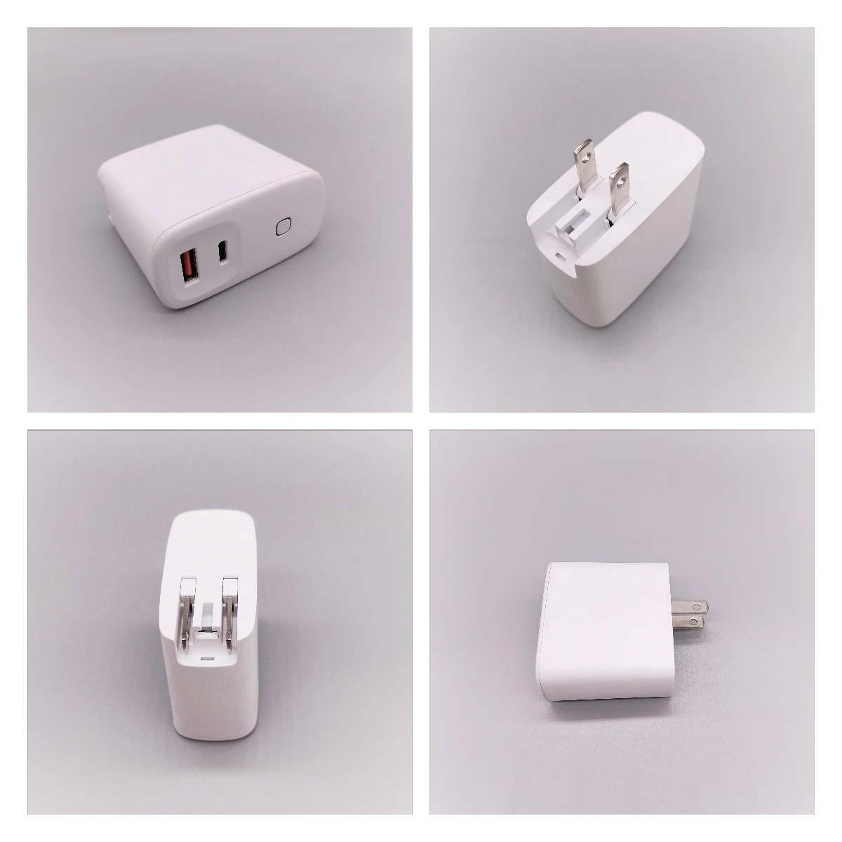 Pd 65w Type C Fast Charger 2 In 1 Usb A Type C Dual Port Wall Charger ...