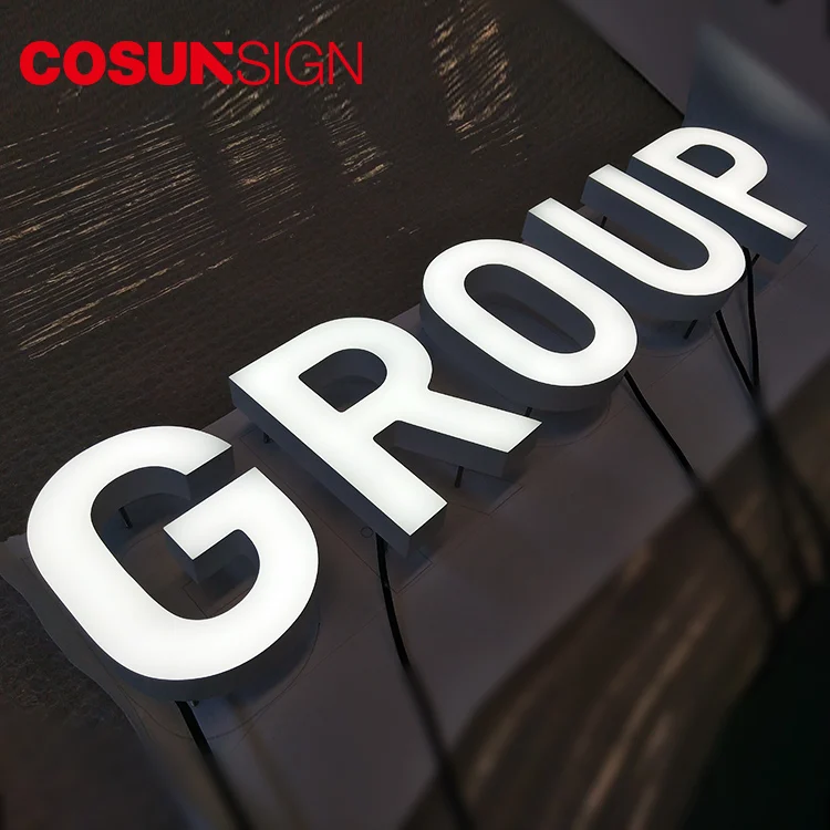 COSUN 3d LED Light Logo Sign Custom Led Name Light Illuminate Letter ...