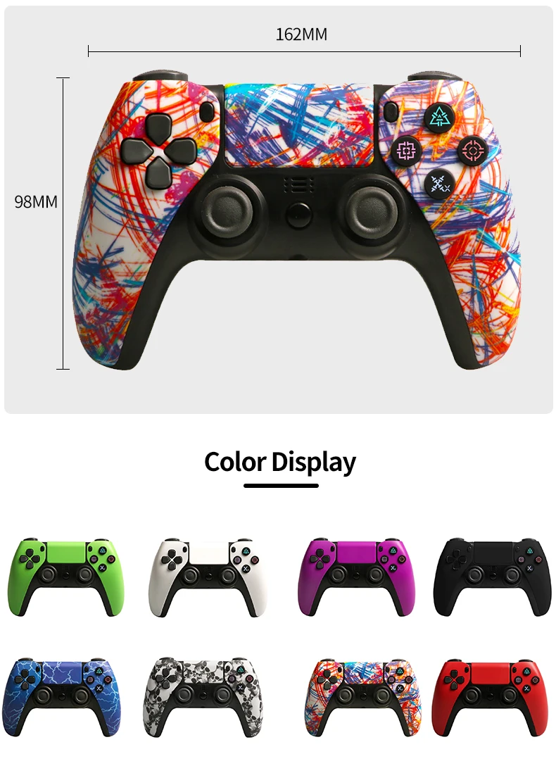Wholesale 8 Colors Bt Wireless Ps5 Controller For Ps4 Dual Shock 6-axis ...