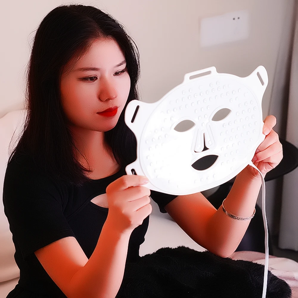 Face Led Light Therapy Mask Red Light Face Mask Therapy Device Red ...