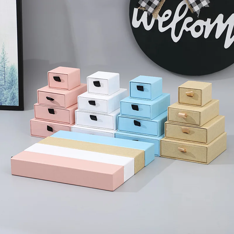 Recyclable Rigid Paper Sliding Paper Drawer Packing Box Package Premium ...