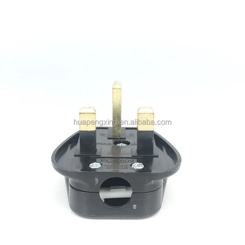 UK Plug Top With BS Certificate Type-G 3 Pins BS1363 Britain Self ...