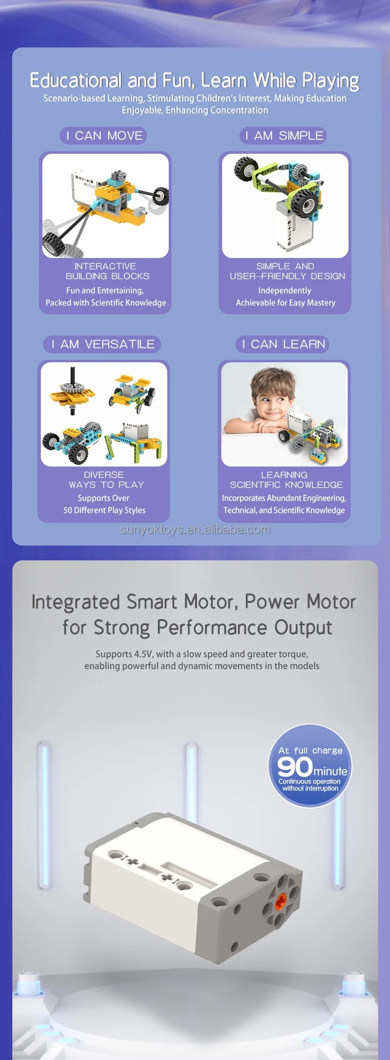 Stem Building Blocks Kit For Kids - Robot Stem Toy