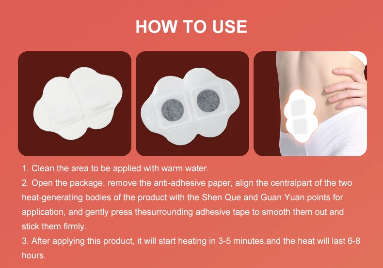 Menstrual Heating Pads Period Pain Relief Adhesive Heat Therapy Patches ...