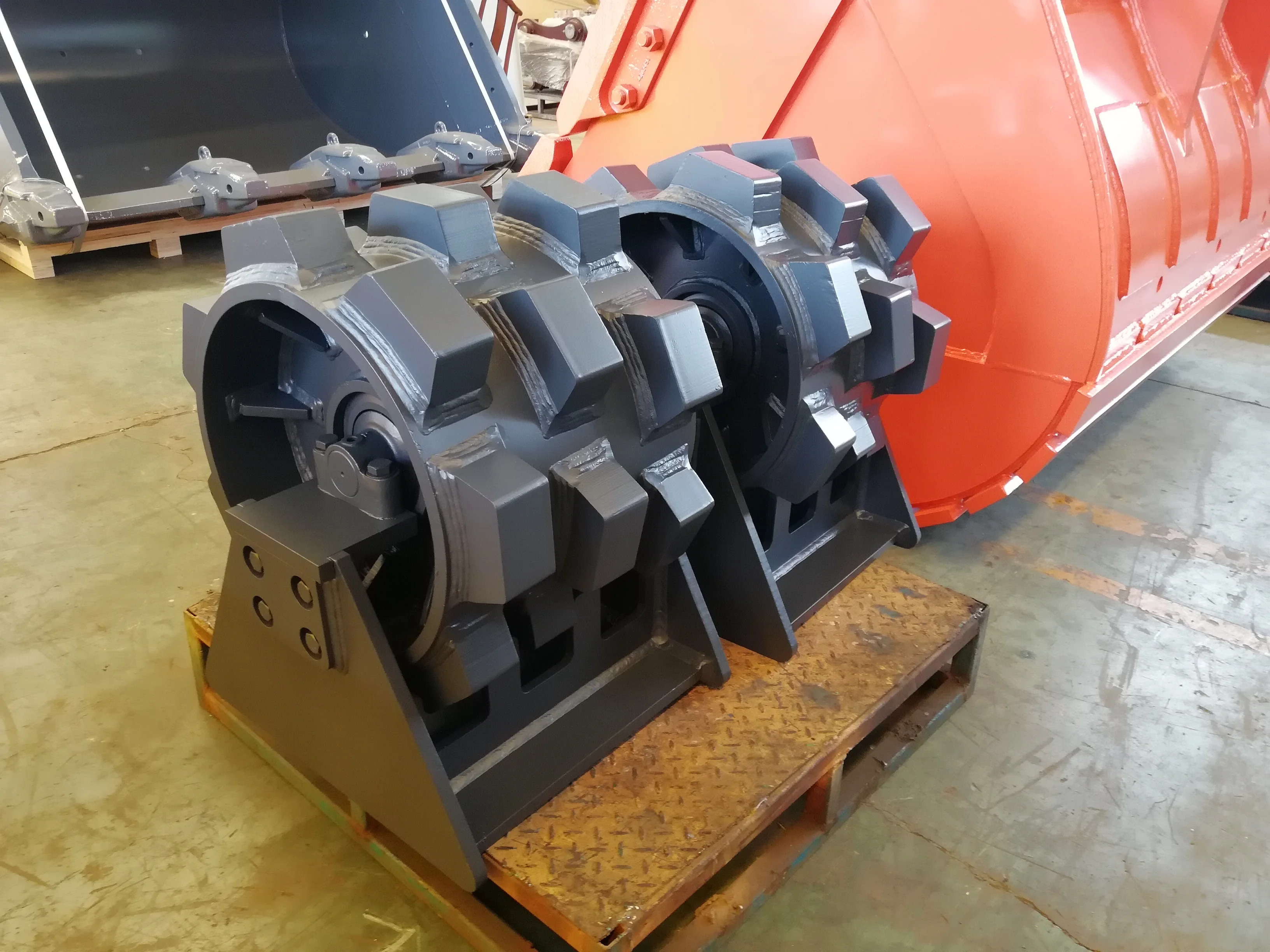 Monde Excavator Attachment Drum Compaction Wheel - Buy Drum Compaction ...