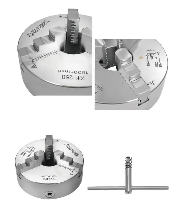 Sanou Adjustable Three Jaw Self Centring Chucks K11-250 - Buy Three Jaw ...