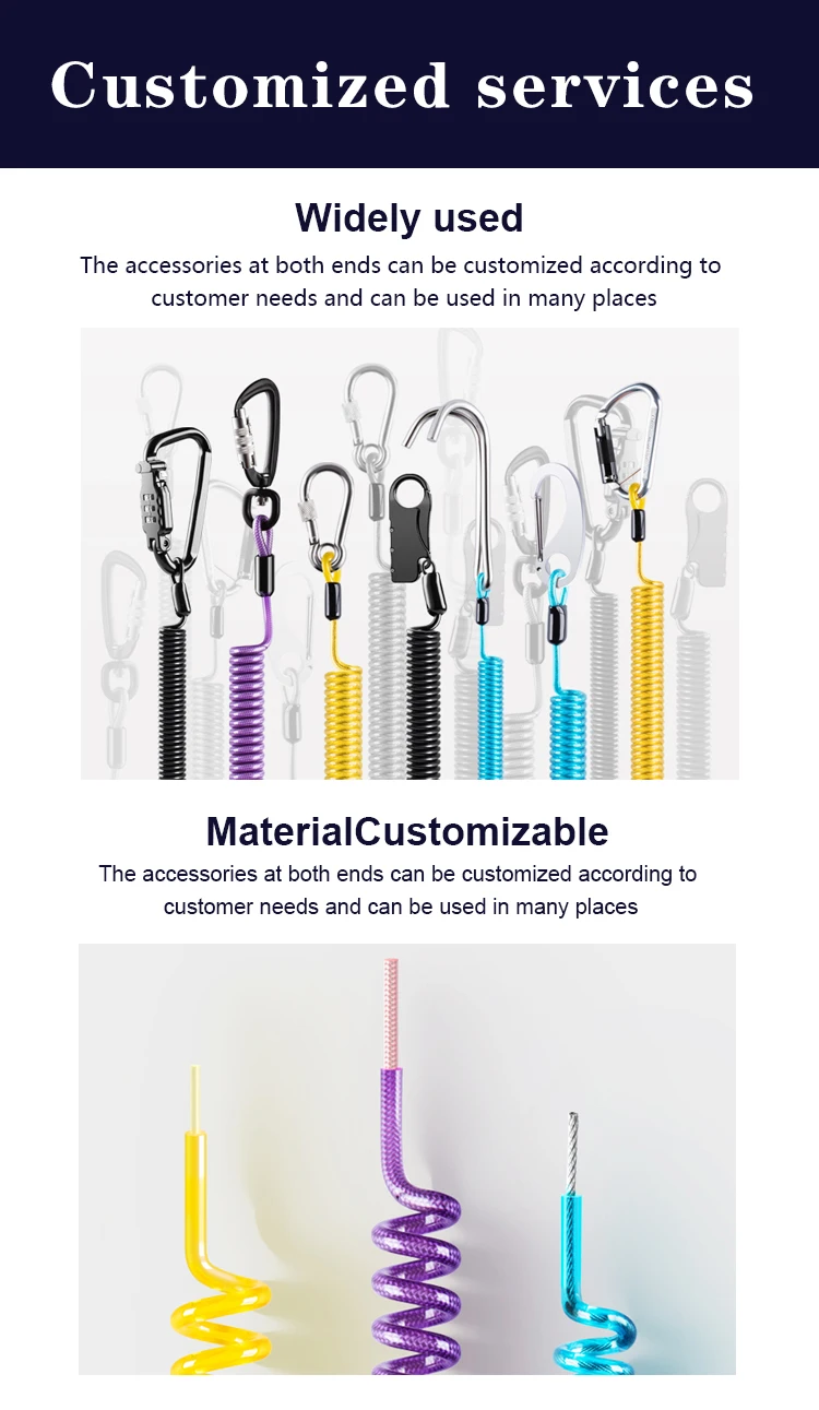 Super Quality Keychain Spring Spiral Coil Silicone Mobile Phone Elastic ...