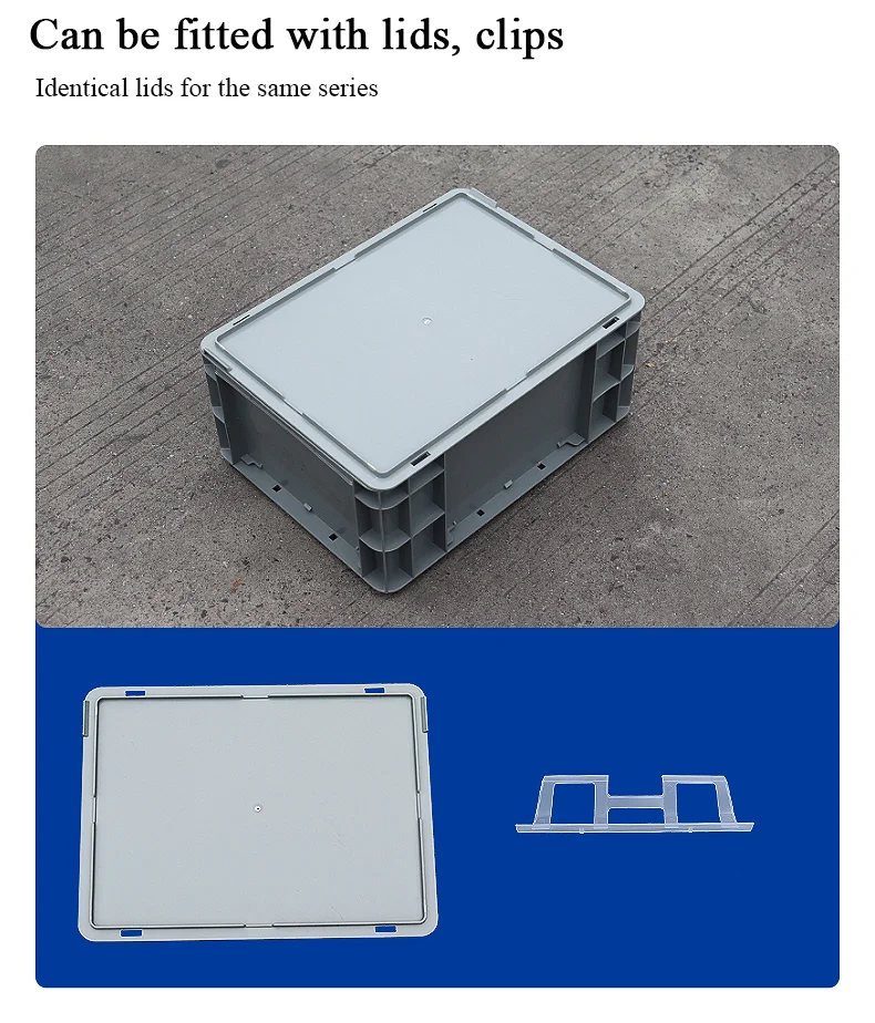 Large Size Stackable Moving Container Euro Standard Plastic Box For ...