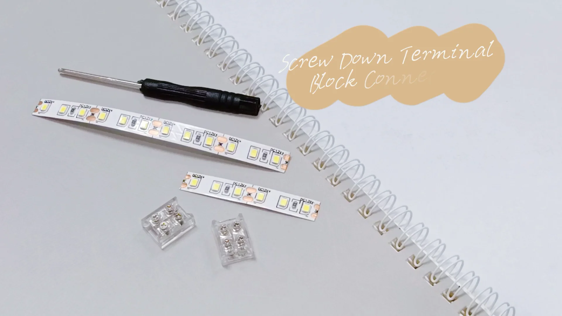 Fast Shipping Led Tape Connectors Screw Lock Connection Solderless Led ...