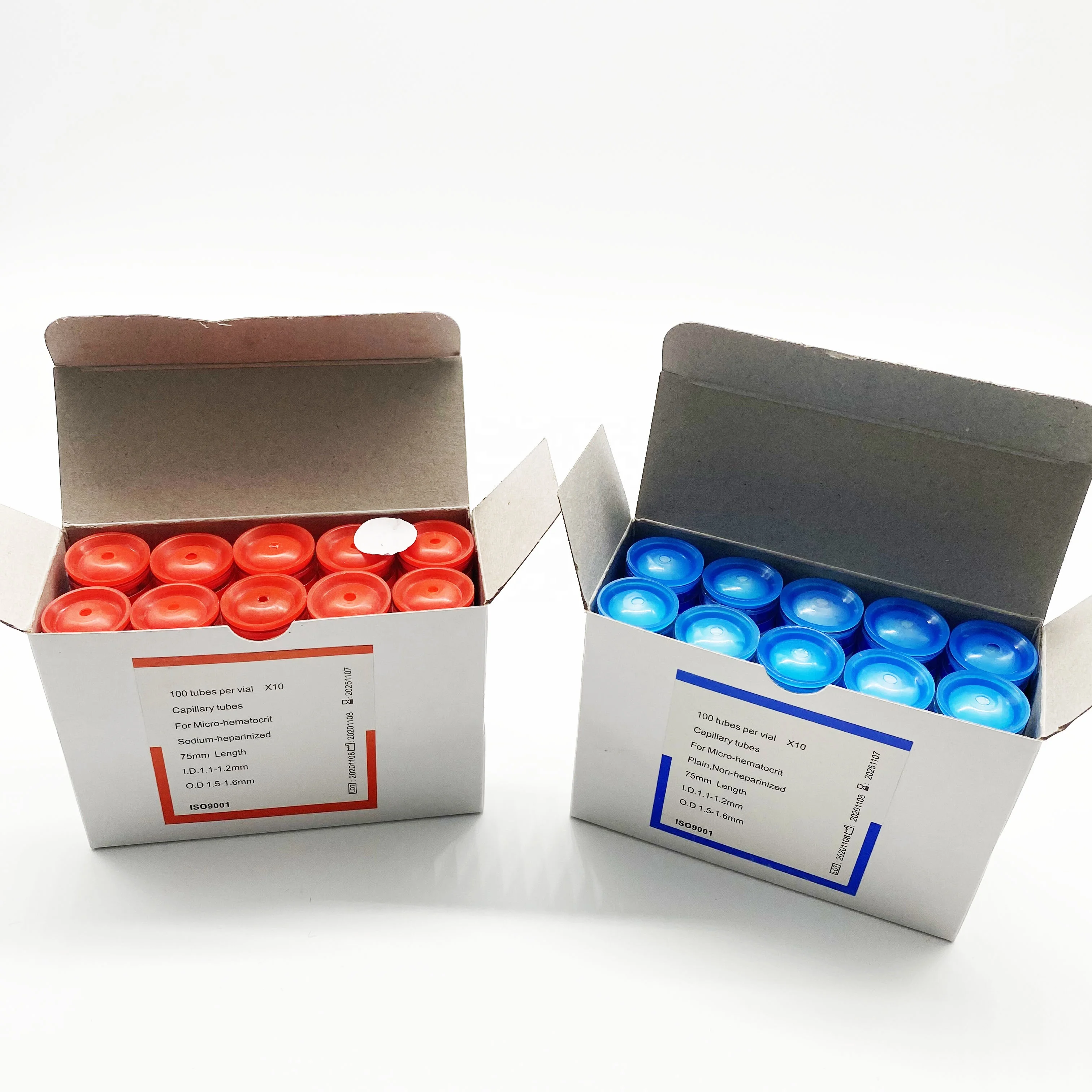 Laboratory Use Capillary Glass Blood Taking 100pcs Vial Capillary Tube ...