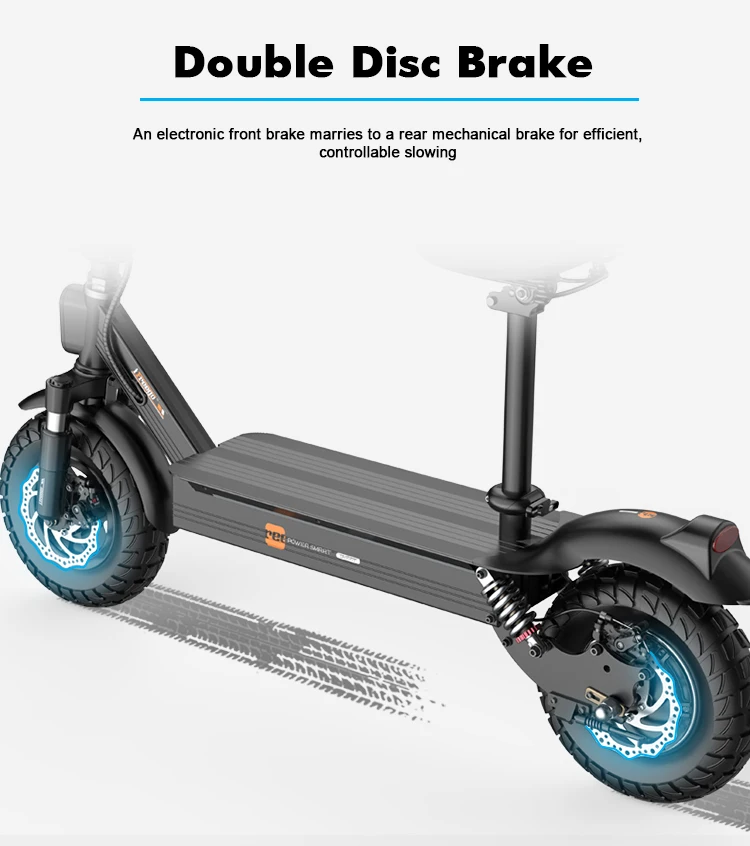 Big Wheel Electric Scooter 500w 48v 10-inch Wheel 10ah Electric Scooter ...