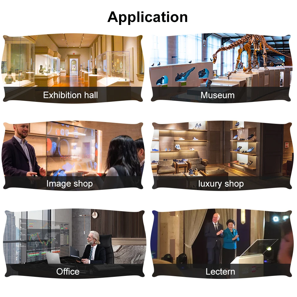 55 Inch 1080P Transparent Oled Display Showcase Cabinet Screen Panel ...