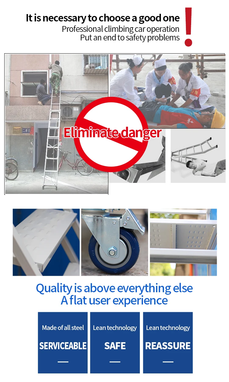 Detachable Mobile Step Ladder - Safe Climbing Platform