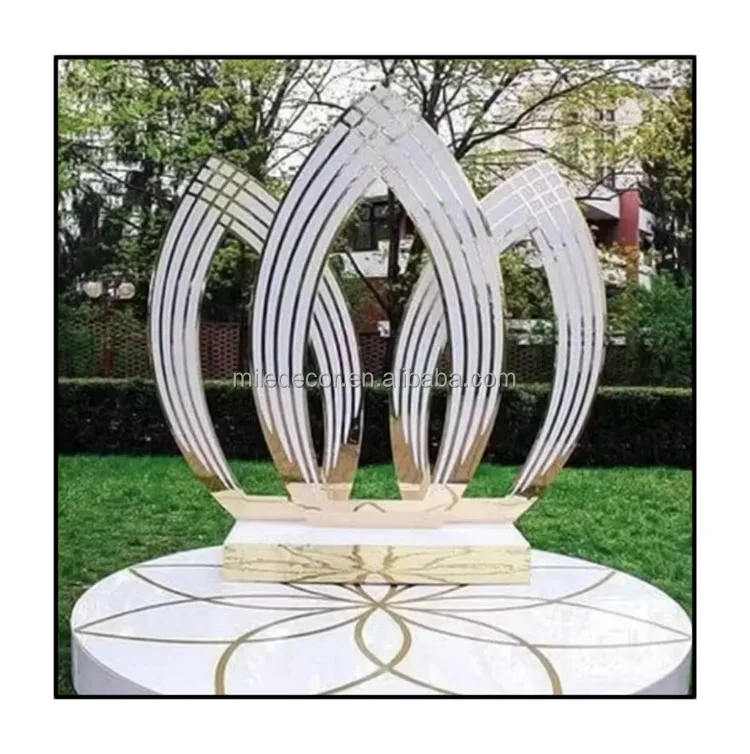 Elegant Wedding Backdrop Stage Decorations LED Acrylic PVC Arch