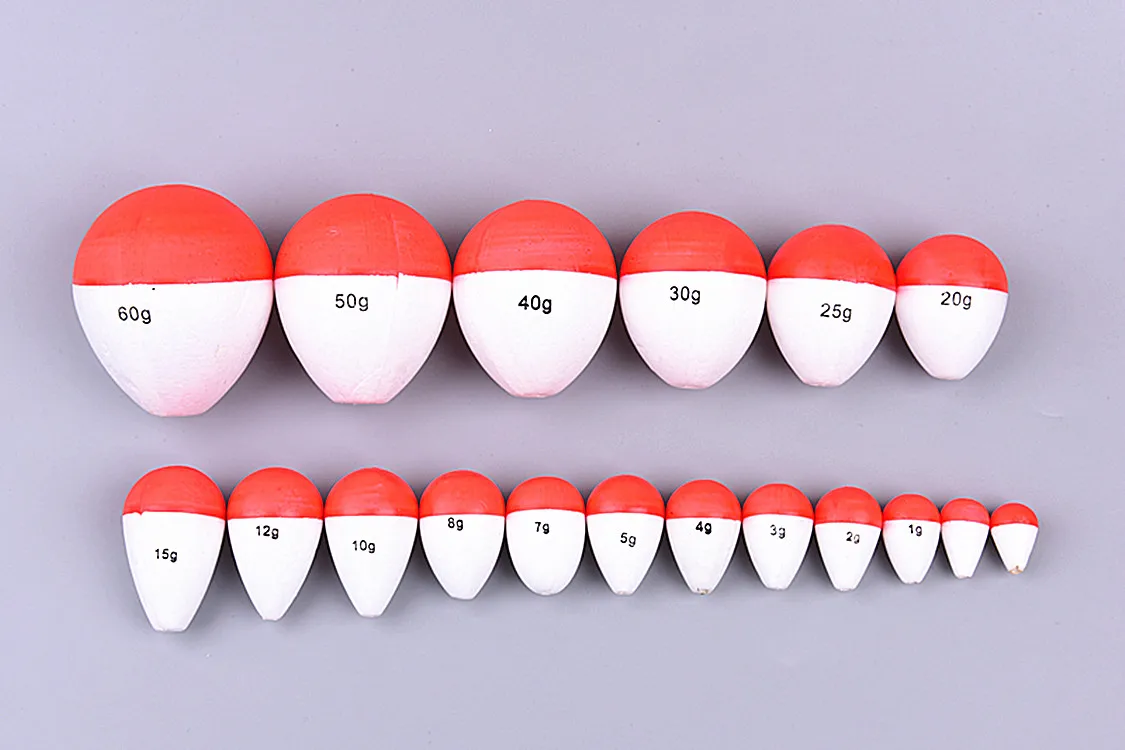 Custom Inshore Sea Ocean Boat Eps 0.5g-60g Oval Foam Fishing Bobbers ...