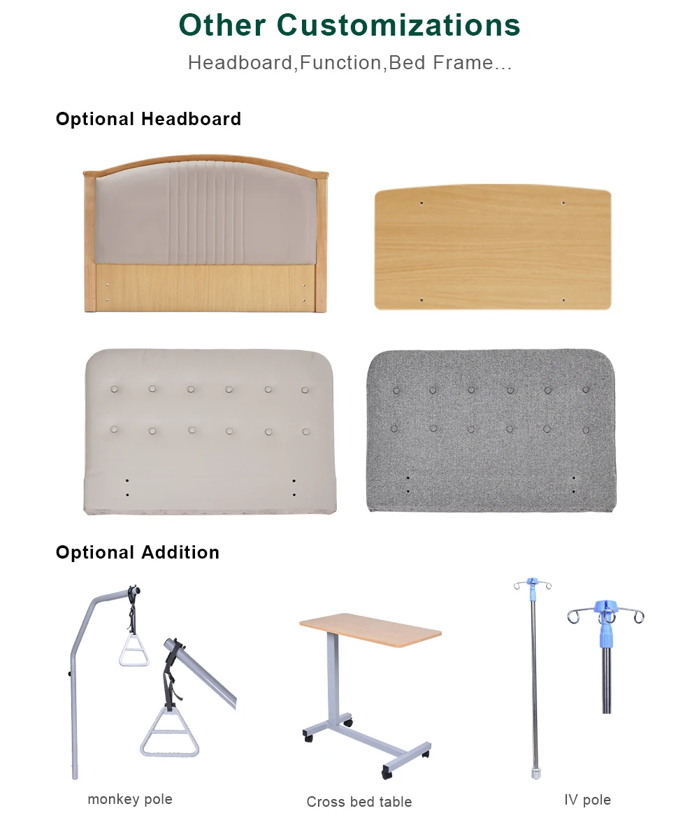 Tecforcare Costume Electric Adjustable Beds For Seniors Home Care Bed ...