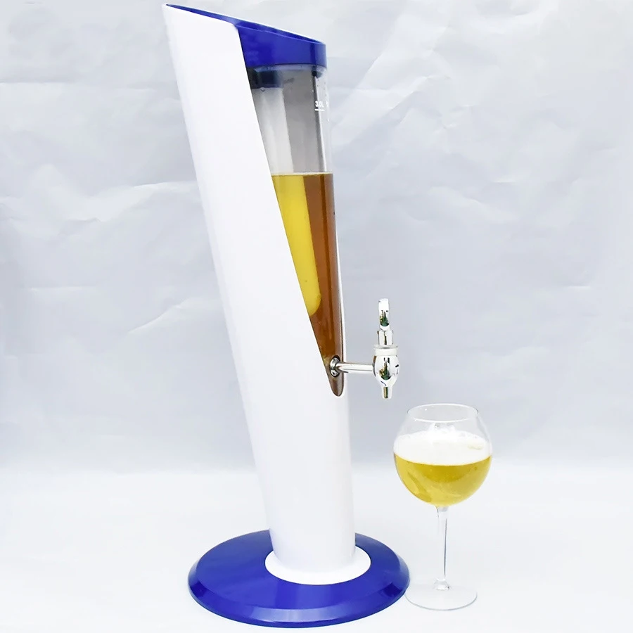 Customized LED Lighted Bar Juice Beer Tower with Ice