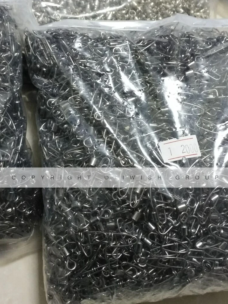 Fishing Swivel Clip Rolling Swivel Insurance Snap Swivel Size Chart With Fishing Wire Split Ring ...