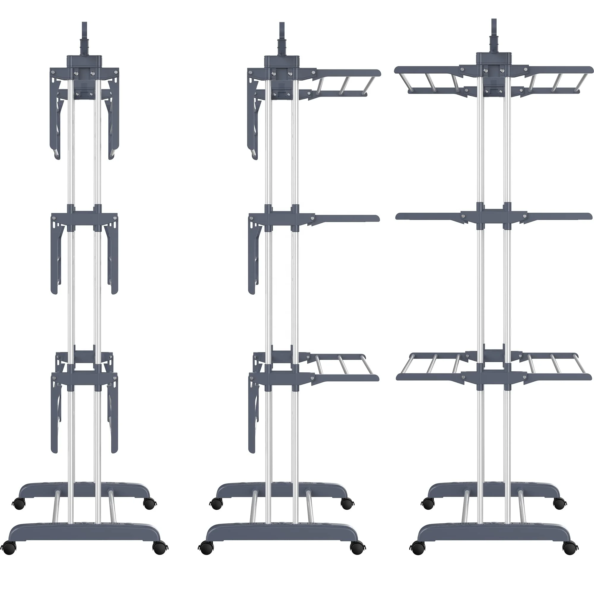 4 Tier Clothes Rack with Wheels - Heavy Duty Drying Solution