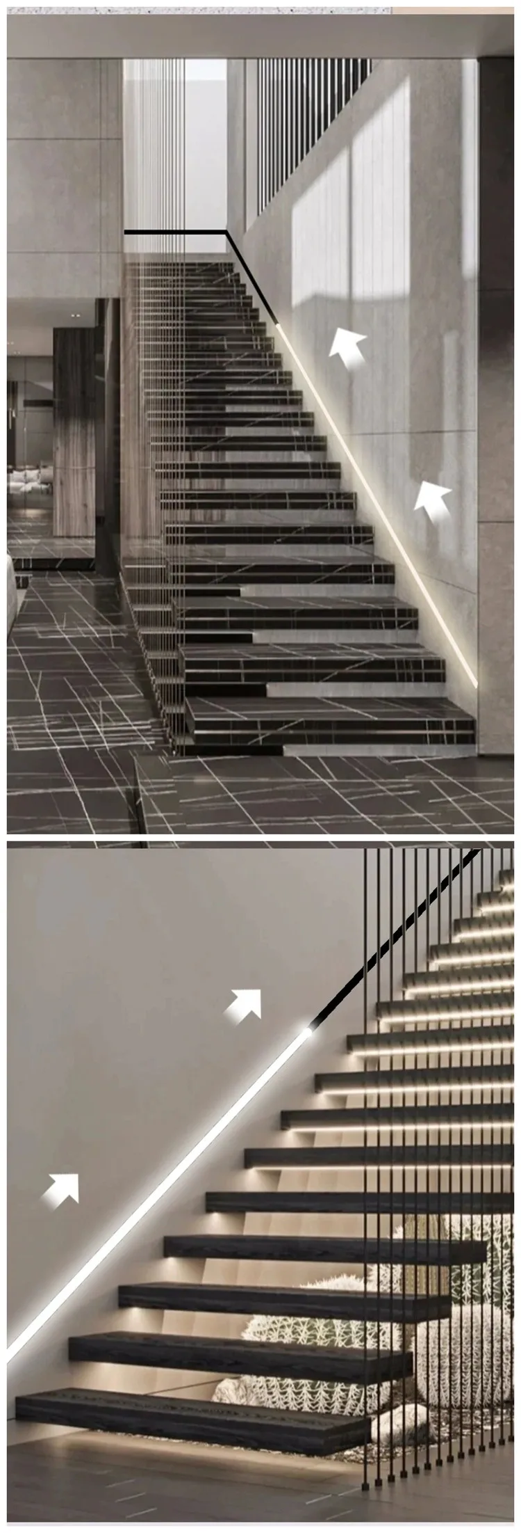 Smart Motion Sensor LED Stair Light - Warm White Led Strip