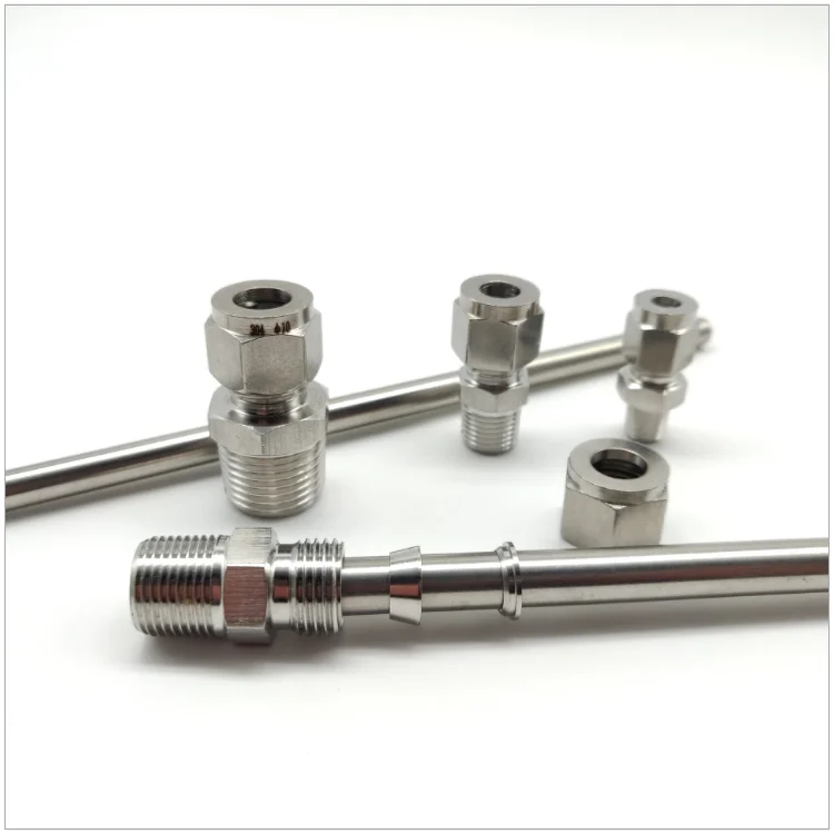 10mm Tube X 1/2 In. NPT Male Connector - 316 Stainless Steel