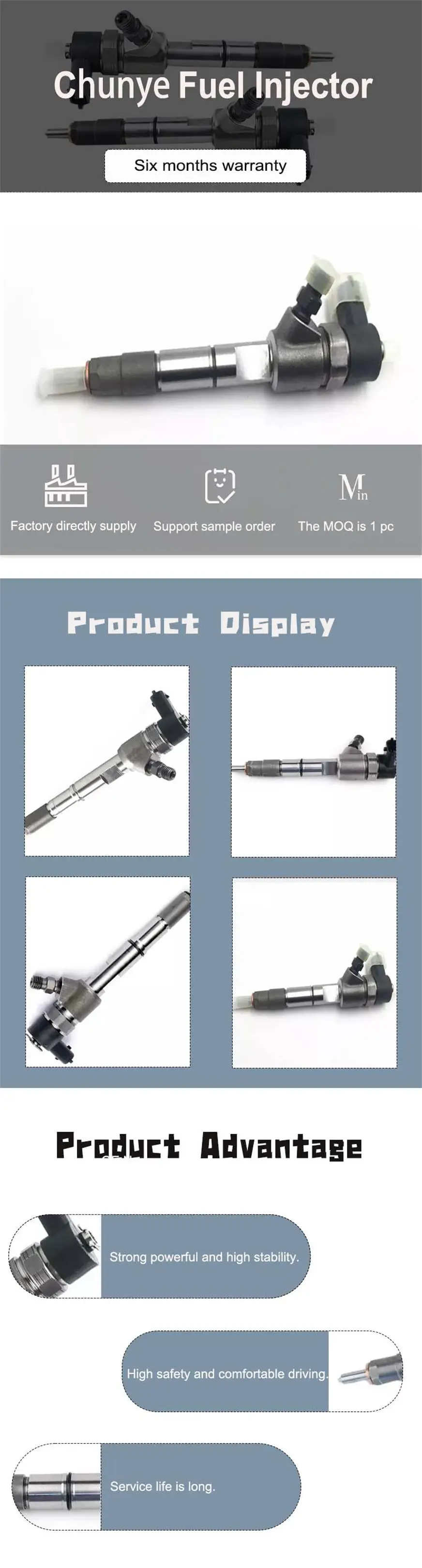 JAC HF4DA1-2C Diesel Engine Spare Common Rail 0445110717 0445110718 ...