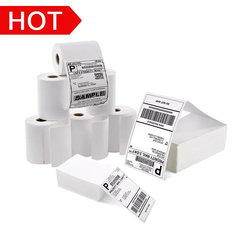 A6 Fanfold Thermal Label 500pcs/pack Waybill Waterproof Thermal ...