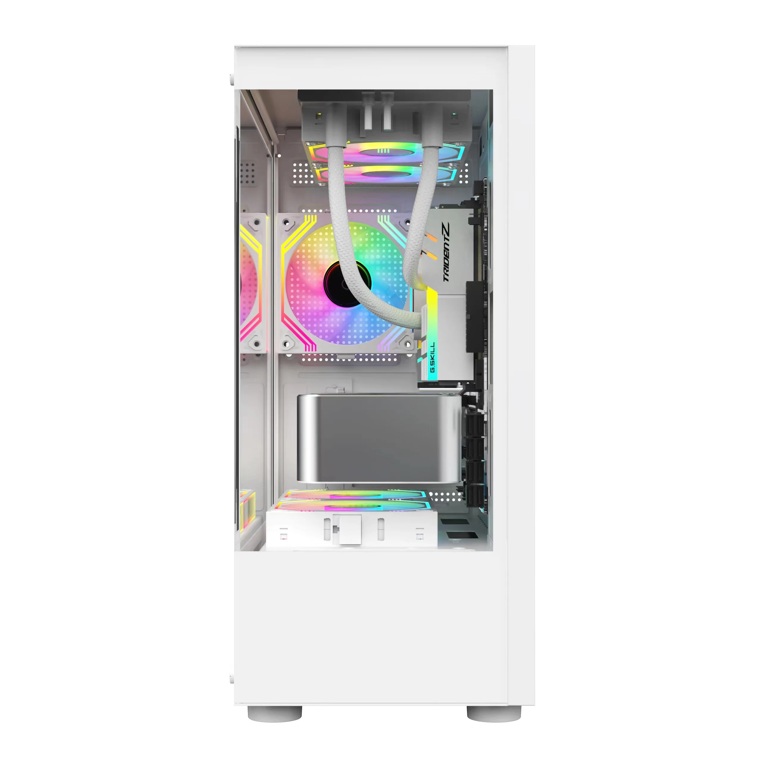 White Color Factory Oem Odm Casing For Pc Gaming Cabinet Tower Full ...