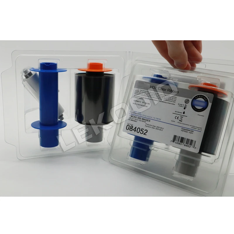 Fargo 84052 YMCKK Ribbon for HDP5000 Card Printer - Original