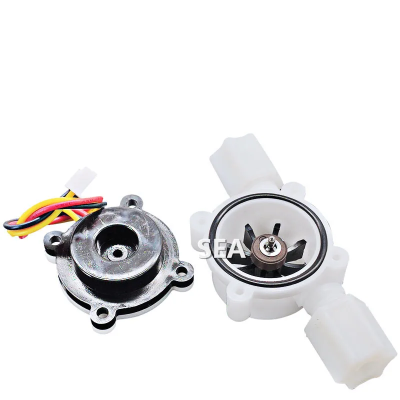 Micro Hall Sensor 0.3-6l/min Water Flow Sensor White Pom Material Ce ...