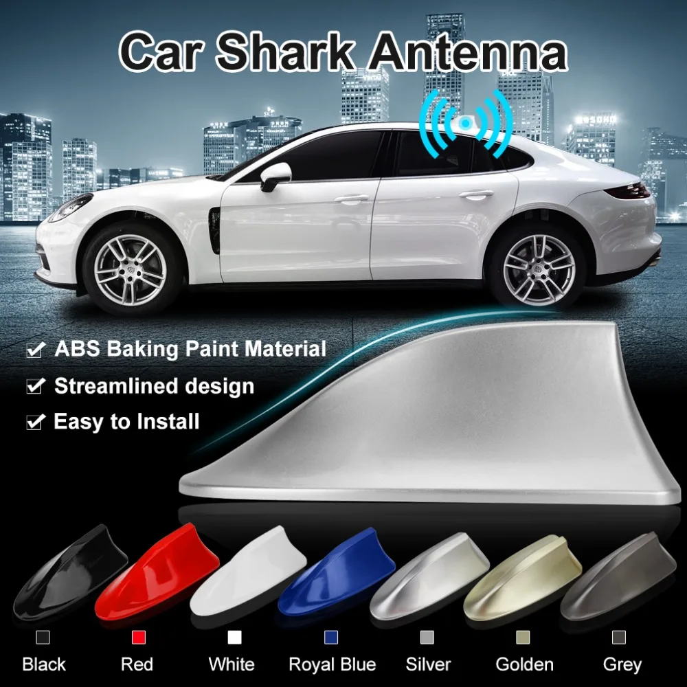 Universal Car Shark Fin Antenna Radio Aerials Fm/am Signal Protective ...