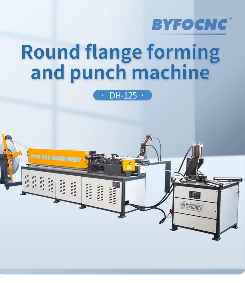 BYFO Hvac Duct Flange Making Machine Galvanized Duct Flange Forming ...