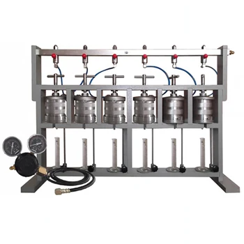 6-unit Api Low Pressure Filter Press / Lplt Filtration Drilling Fluid ...