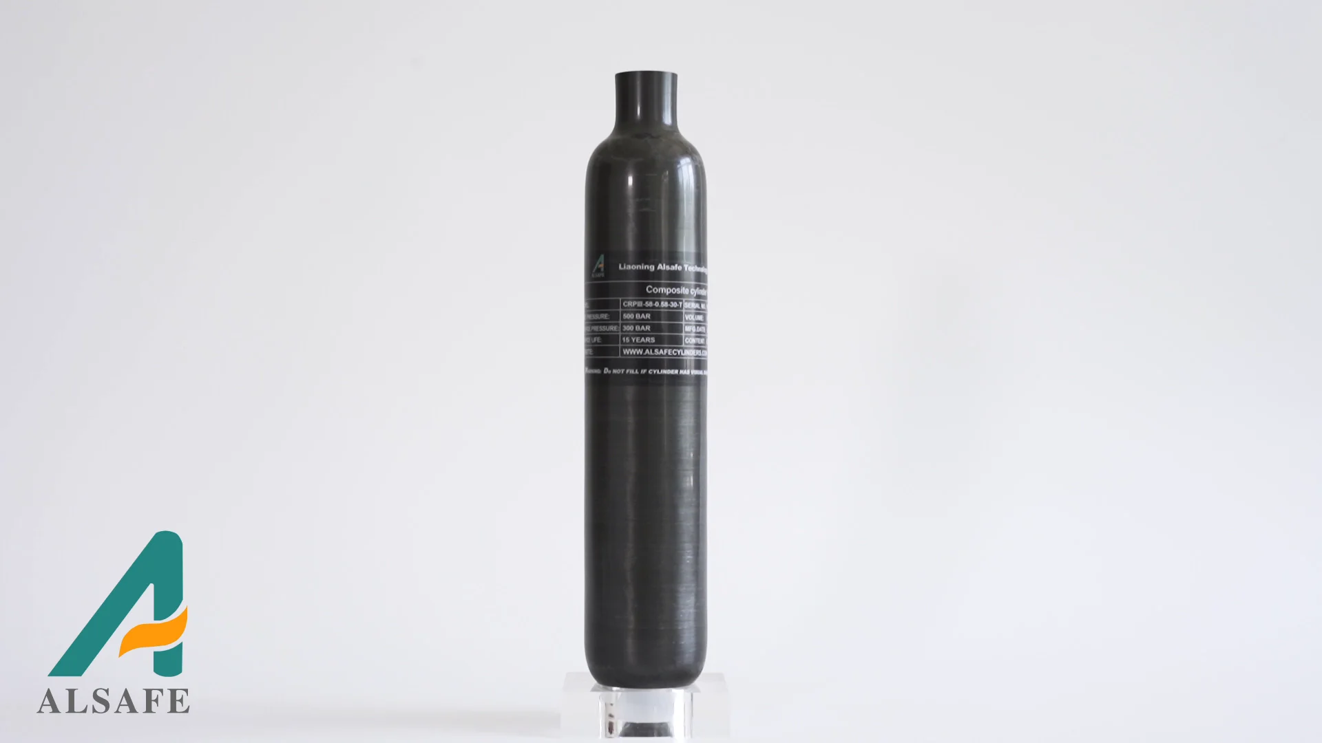 Alsafe 4500psi 580cc High Pressure Carbon Fiber Tank Oxygen Pcp Gas ...