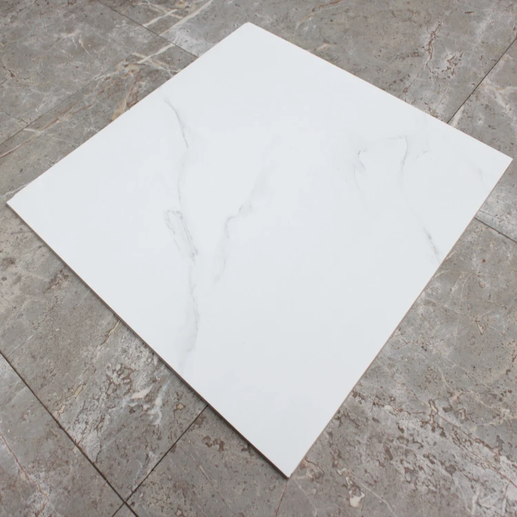 600x600 White Marble Pisos Porcelanato Floor Tiles