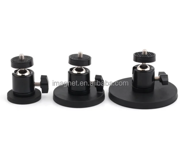 66mm Wide Magnetic Camera Mount for Cameras, 360 Rotatable Tripod Ball ...