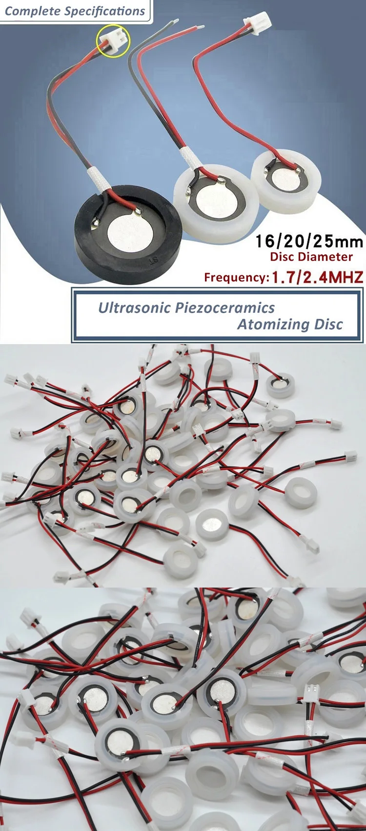 PZT Piezo 2.4MHZ Ultrasonic Mist Maker - Efficient Humidifier